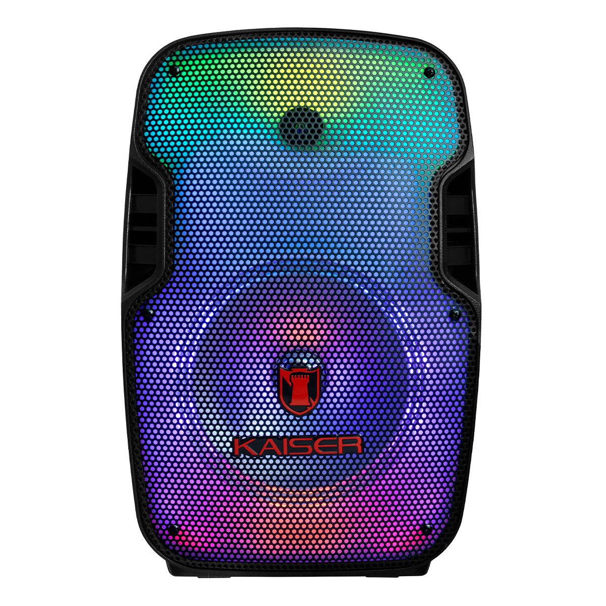 Bafle profesional 8” 6,500 W PMPO, micrófono alámbrico – KAISER